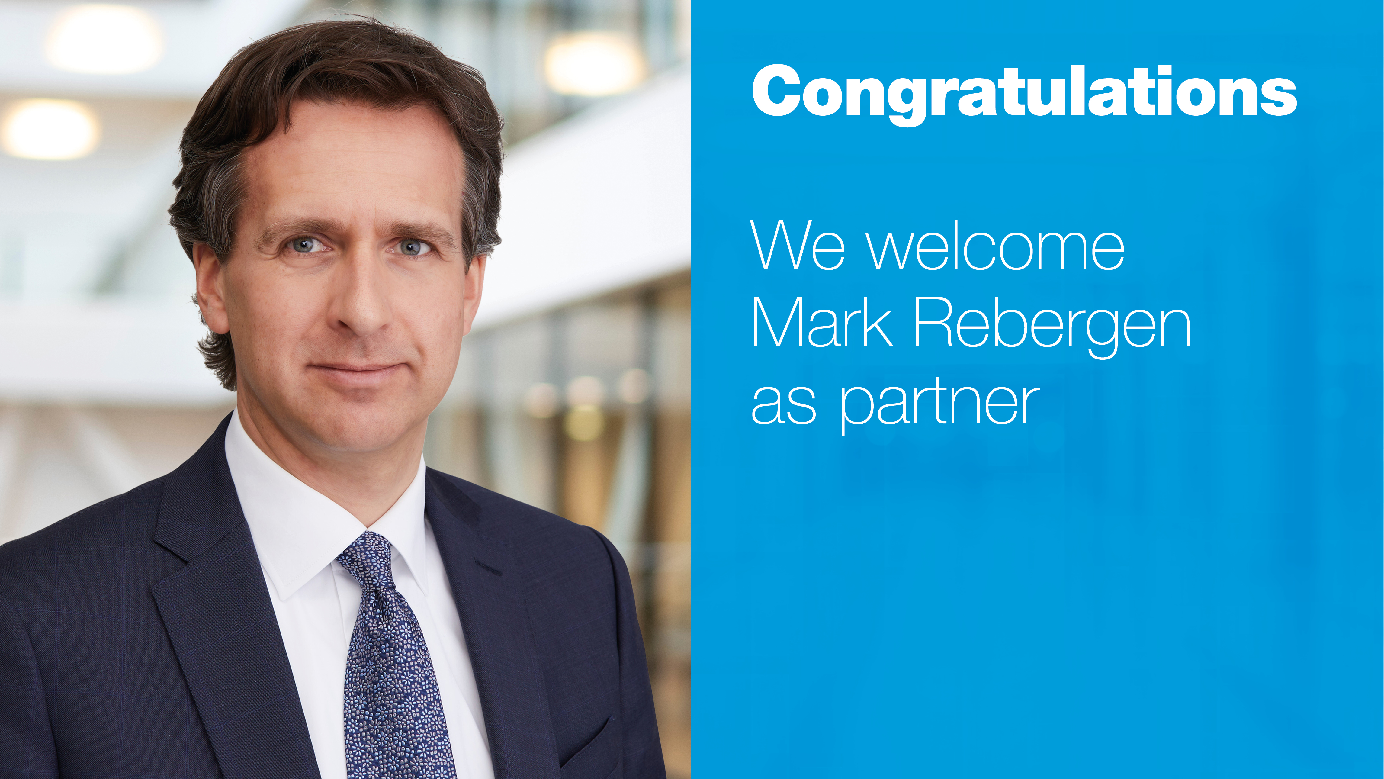 We are welcoming civil law notary Mark Rebergen as partner | Loyens & Loeff